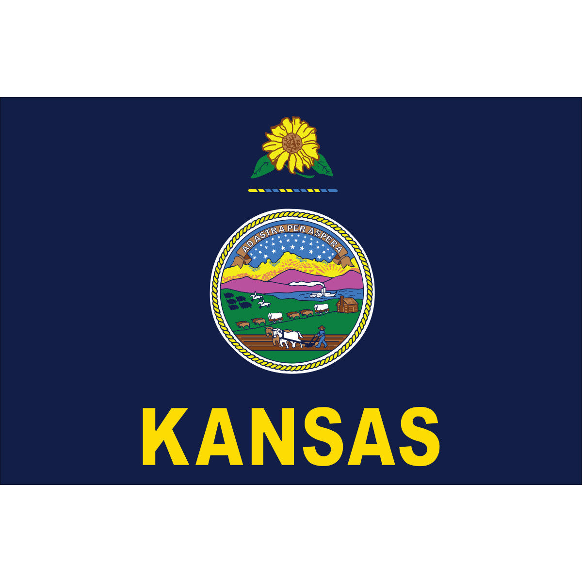 Flag of Kansas | Kansas State Flag for Sale | Colonial Flag