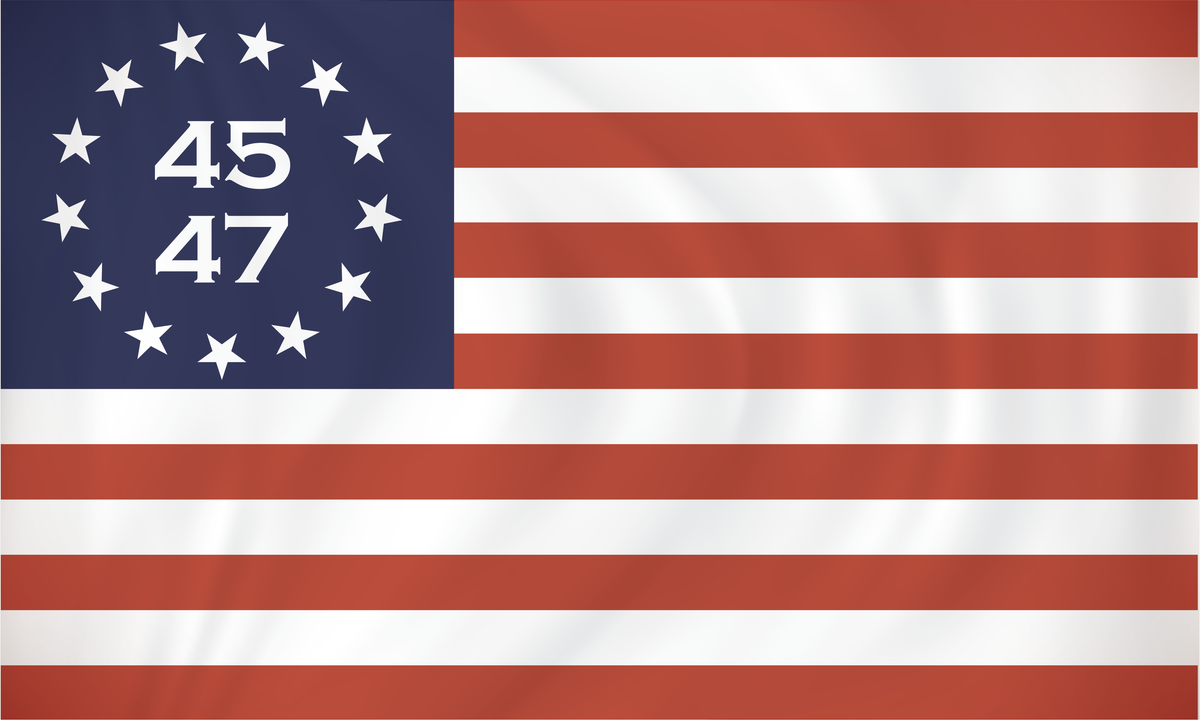 45 - 47 US Trump Flag – Colonial Flag