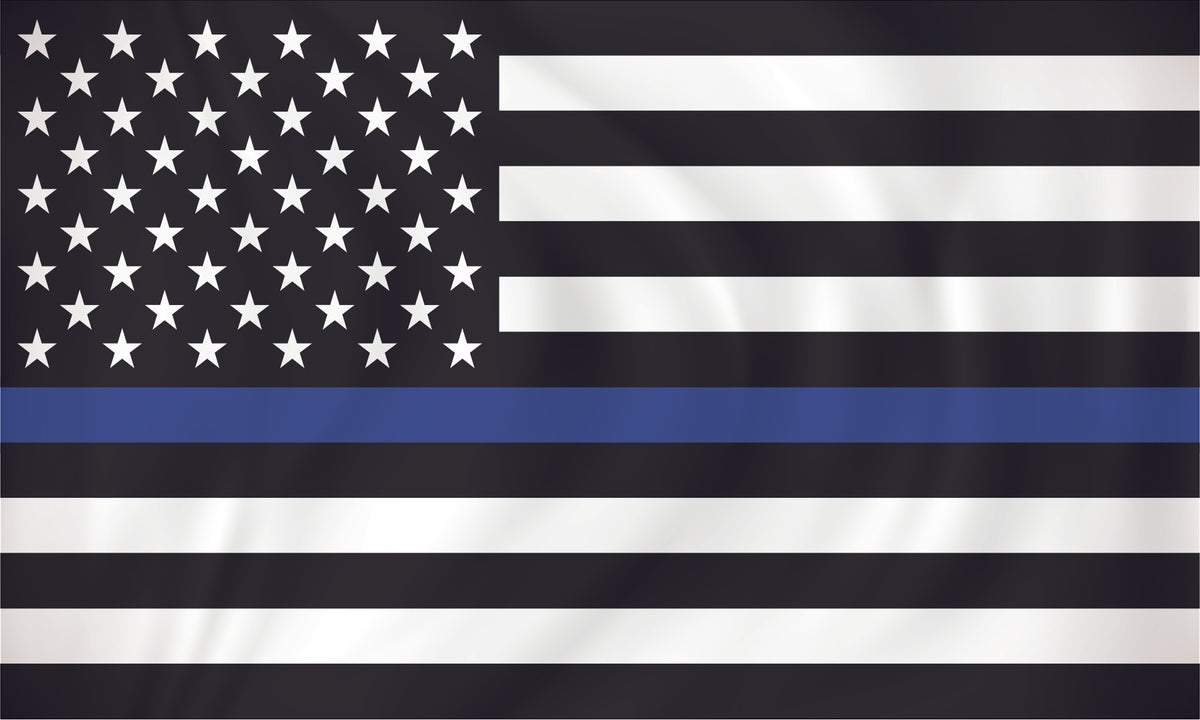 USA Thin Blue Line Flag – Colonial Flag