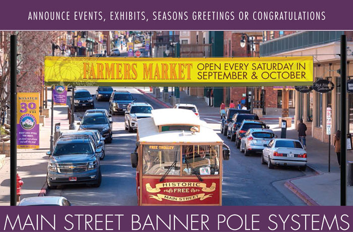 Over the Street and Main Street Banners | Colonial Flag