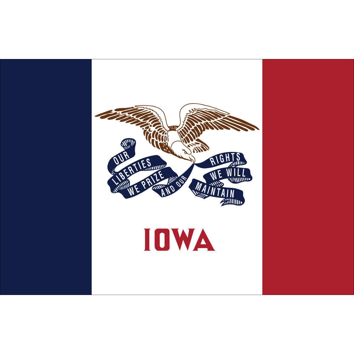 The Flag of Iowa | Iowa State Flag for Sale | Colonial Flag